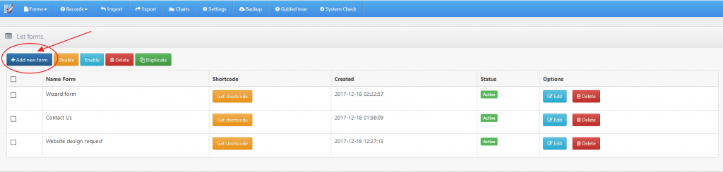 Creating form – SoftDiscover Support