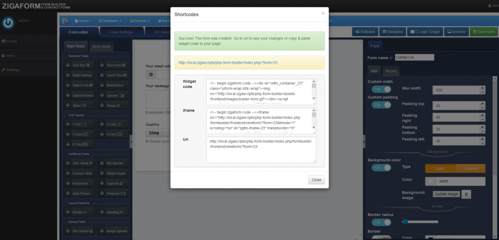 Basic form – SoftDiscover Support