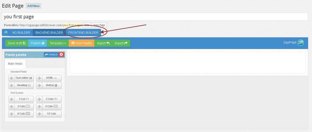 Create form – frontend – SoftDiscover Support